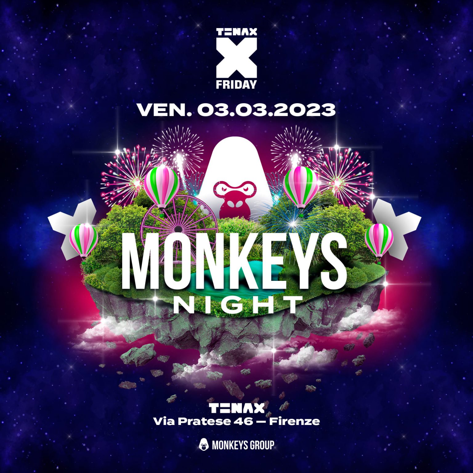 MONKEYS NIGHT | Tenax Club - Eventi